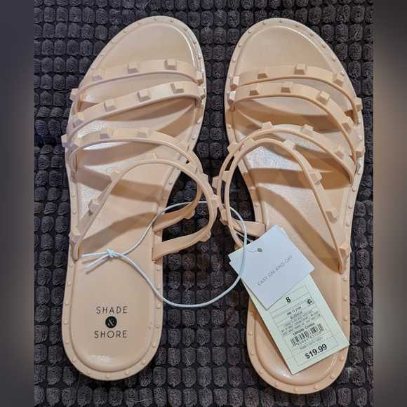 Shade & Shore | Shoes | 45 Shade Shore Liv Studded Strap Slide Jelly ...